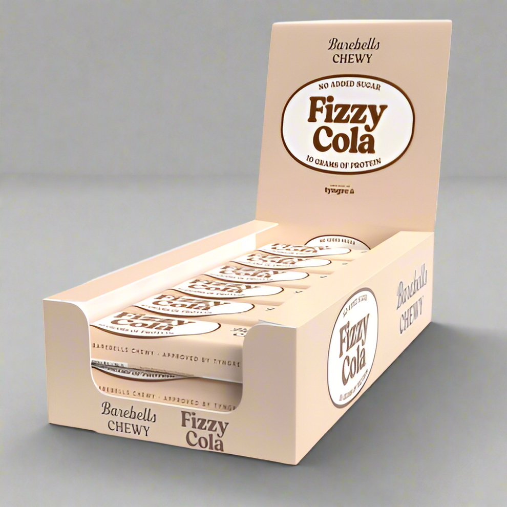 (Full Box 18 x 40g) Exotic Barebells - Chewy Fizzy Cola – The Flake ...